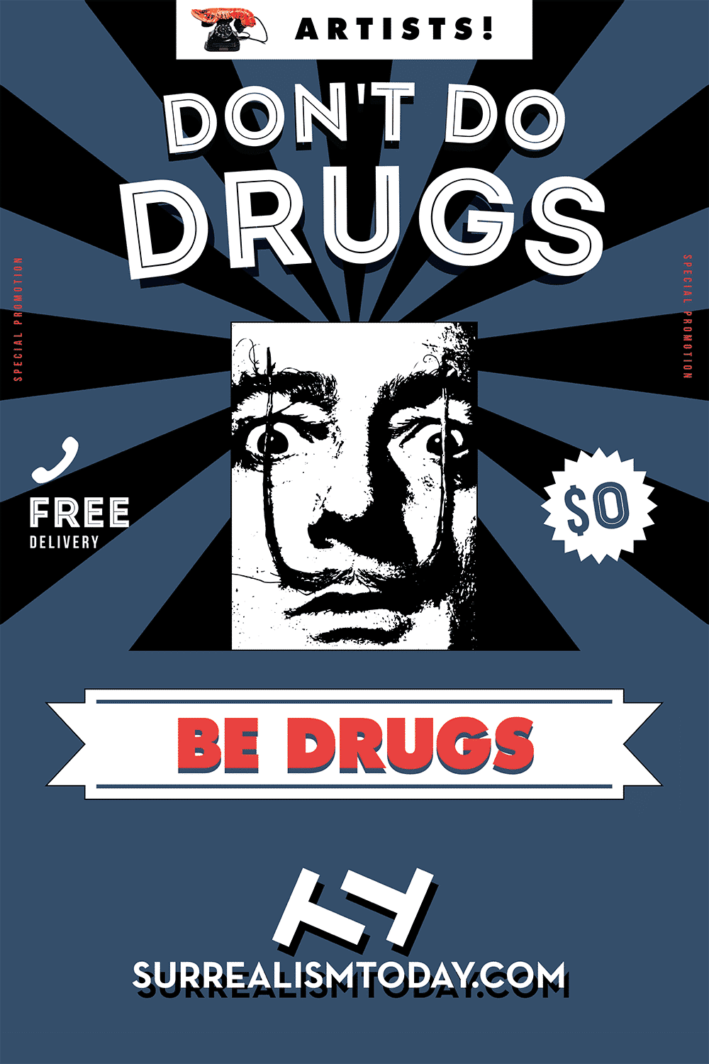 Salvador Dali Framed Poster by Surrealism Today - Surrealism Today