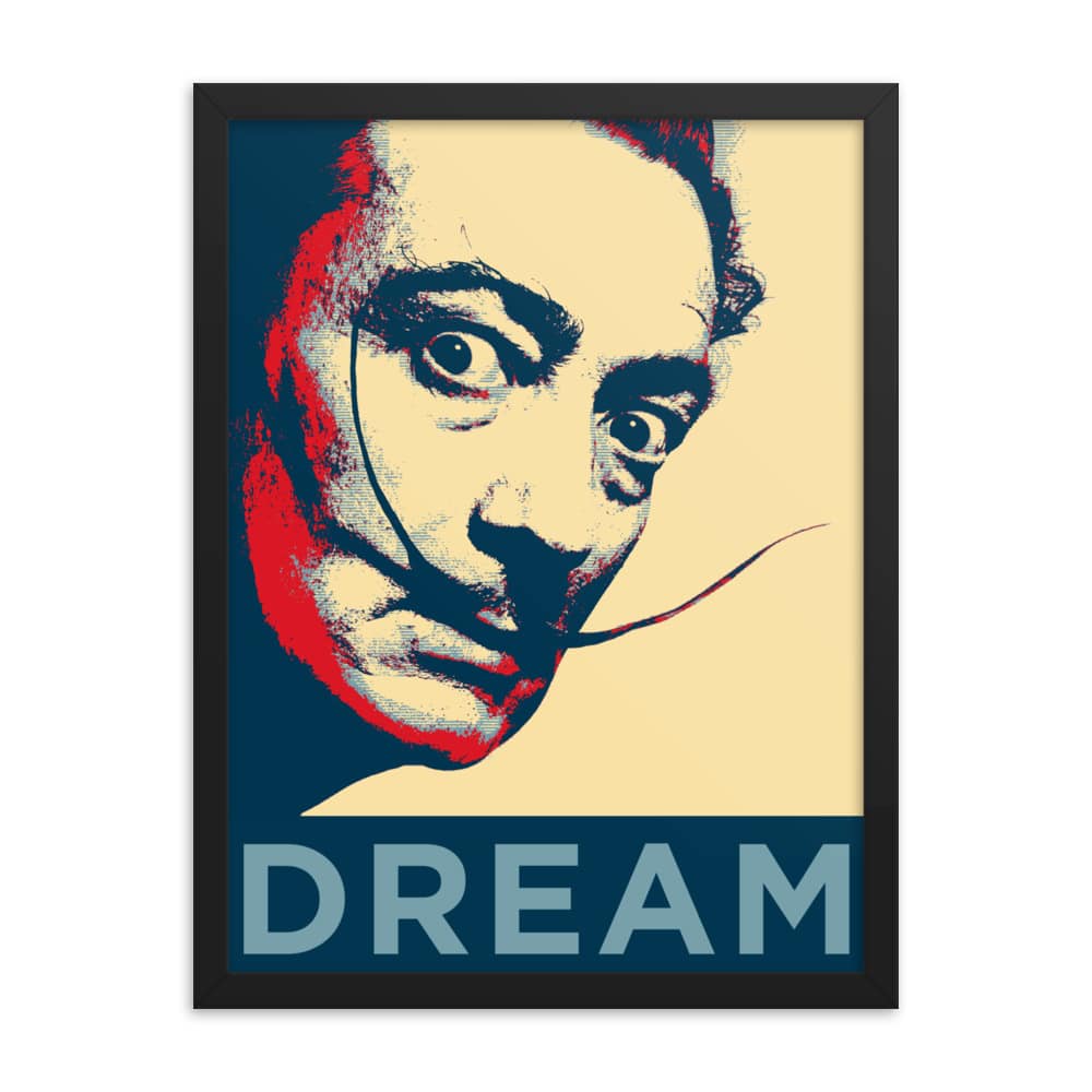 Dream: Salvador Dali Framed poster by Surrealism Today - Surrealism Today